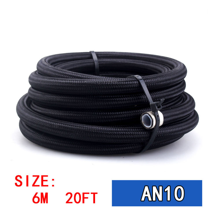 6m An4-An12 Racing Hose Braided Ptfe Brake Hose Fuel Line Cooler Car ...