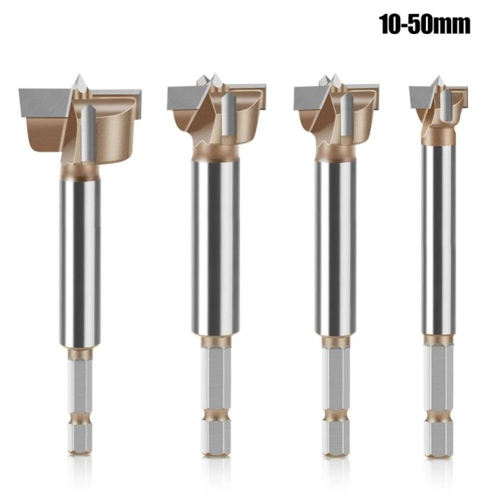 DIY 10-50mm Hinge Boring Bit Double Edge Opener Three Expanding Drill ...
