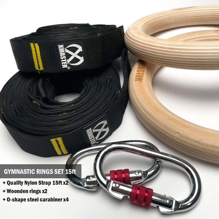 XMASTER Gymnastic Ring, wooden Calisthenic, Ring Muscle up, Fitness ...