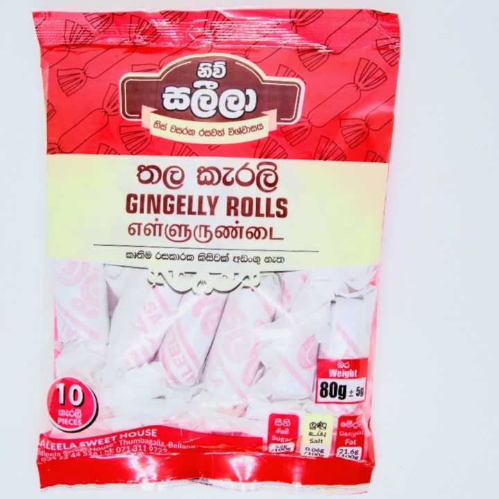 New Salila Thala karali 10 Gingelly Rolls 80g | Daraz.lk