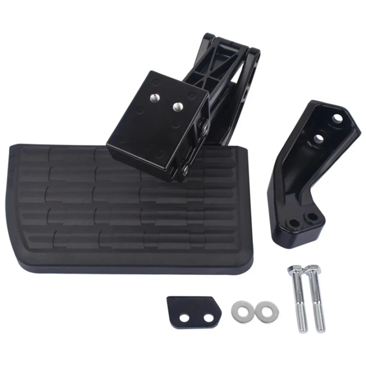 Retractable Back Rear Bumper Foot Step T-Step BedStep Black Automotive ...