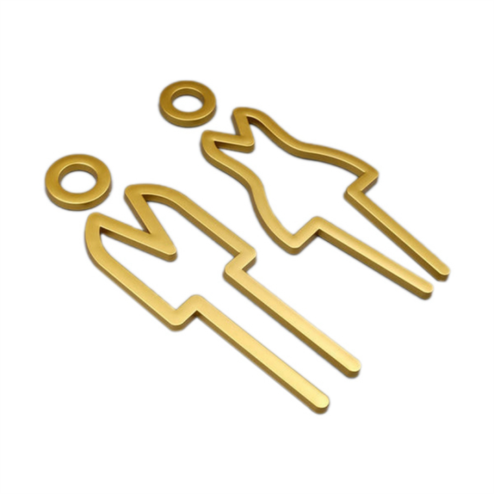 Tips Toilet Sign Plate Wash Room Door Wall Label Sticker Wc BathRoom ...