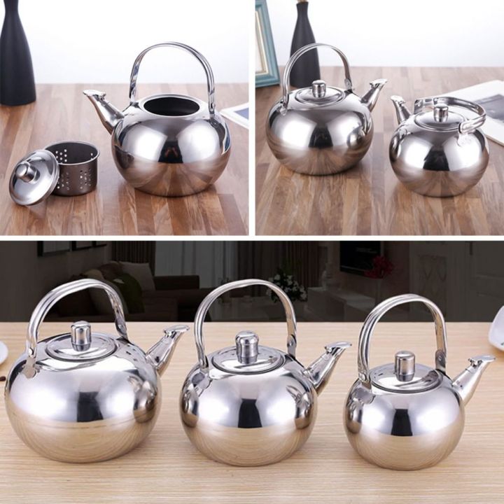 Portable Stainless Steel Water Kettles With Infuser Filter Large ...