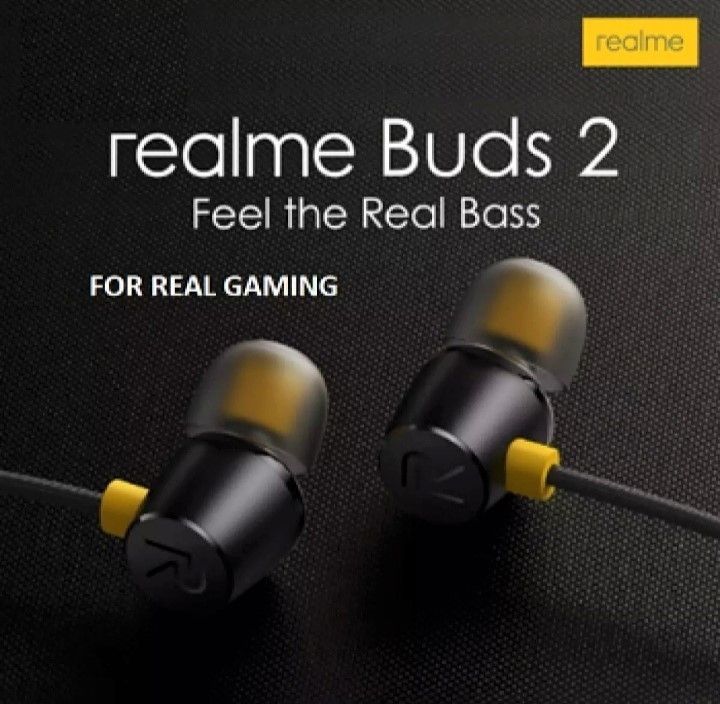 Realme Buds 2 Headset Feel The Real Bass RMA 101 Built-in Magnetic Buds ...