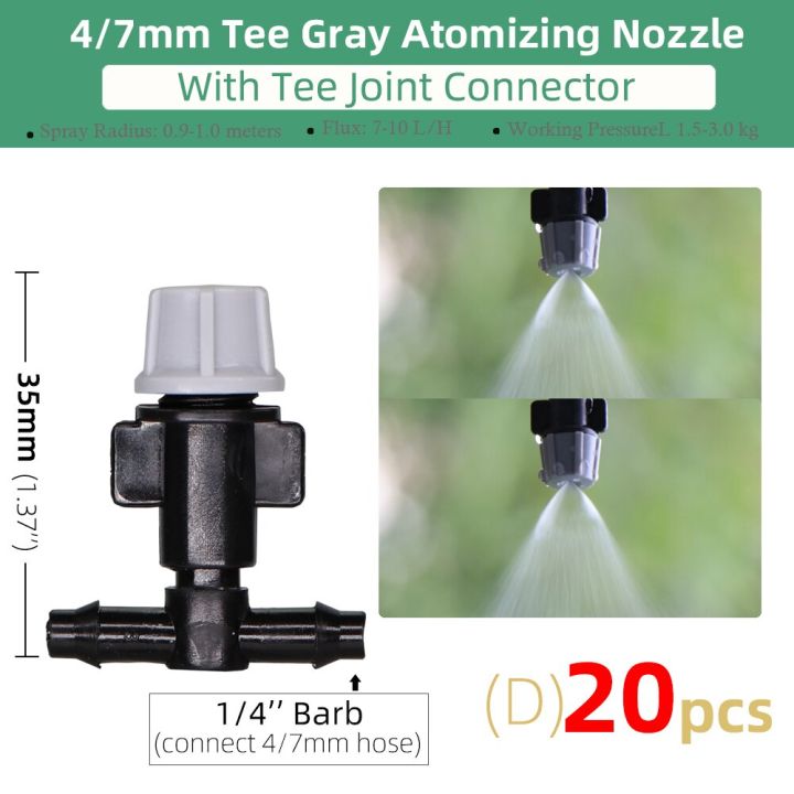 Adjustable Garden Drip Irrigation Dripper Sprayer 360° Atomization with ...