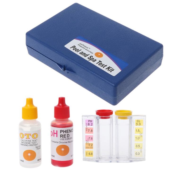 pH Chlorine Water Quality Test Kit Swimming Pool Hydroponics Aquarium ...