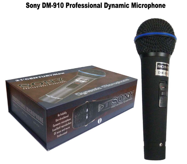 S-ony DM-910 Professional Dynamic Microphone For Vocal/Karaoke Home High Quality Mic | Daraz.lk