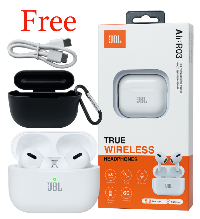 JBL Air R03 TWS True Wireless Earbuds Airpods Pro Earbuds Premium (With ...