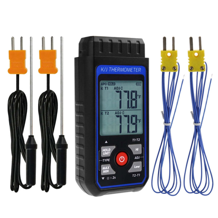 Thermocouple Thermometer Digital K Type Thermometer with 4 ...