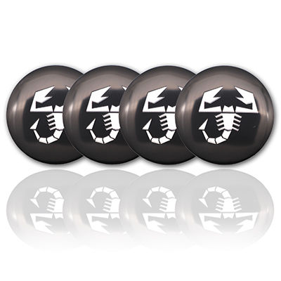 【beauty code】4pcs 56mm scorpion car emblem Wheel Center sticker Hub Cap ...