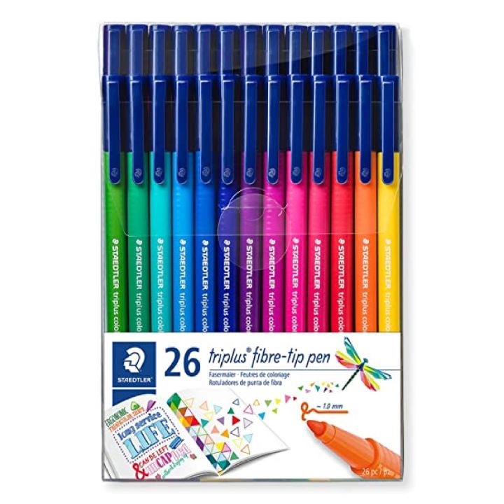 STAEDTLER® Triplus Colour 323 Triangular Fibre Tip Pen 26 Set | Daraz.lk