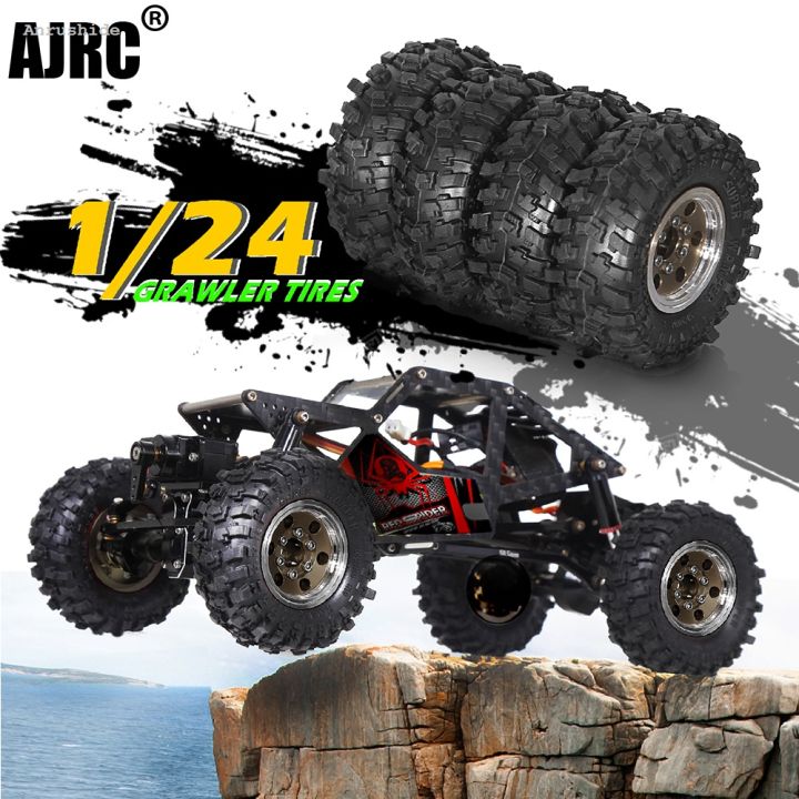 Anrushide 4pcs Beadlock Metal Wheel Rims 51mm 1.0| Tire Rubber Tires ...
