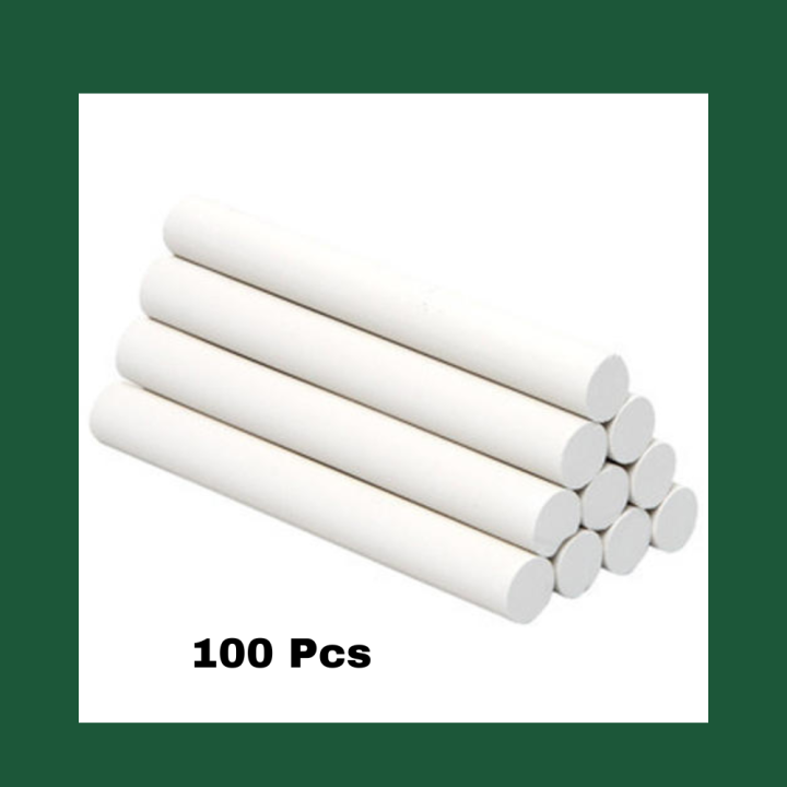 100 Pcs White Chalk with Box – Perfect for Classrooms, Offices, and ...