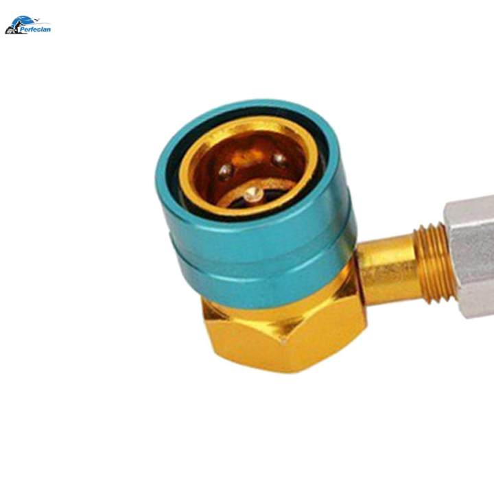 R1234yf Quick Coupler Hose Adapter for R1234yf System Evacuation Brass ...