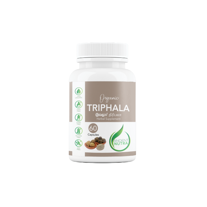 Ancient Nutraceuticals 100% Organic Pure Triphala - 630mg 60 Veg ...