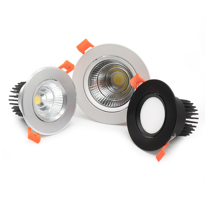 Dimmable Recessed COB LED Downlights 5W 7W 9W 12W 15W 18W LED Ceiling ...