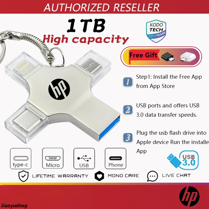 Yuxin shop2025 【VEXOR】【COD + Gift】1TB usb otgpendrive hp external hard ...
