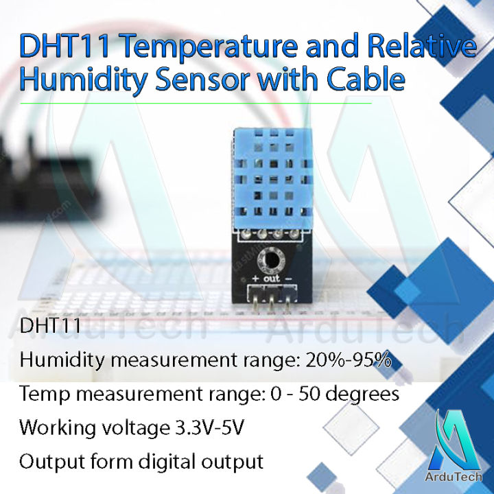DHT11 Temperature and Relative Humidity Sensor DHT11 Module For Arduino Nodemcu Raspberry PI ...