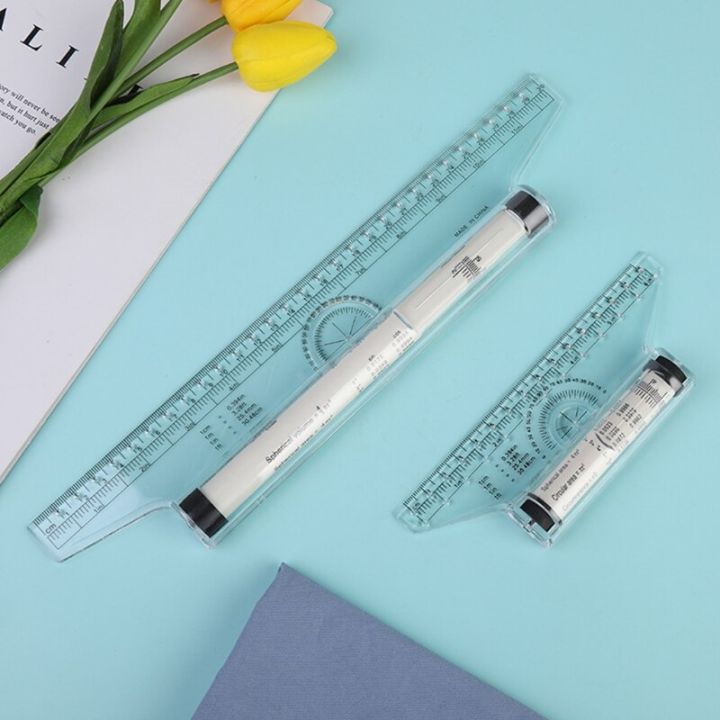 Plastic Measuring Rolling Ruler Drawing Roller Ruler Parallel Ruler ...