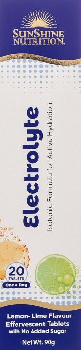 SUNSHINE NUTRITION Isotonic Electrolyte Effervescent, 90g | Daraz.lk