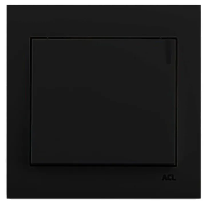 Acl Elegance One Gang Switch - Black | Daraz.lk