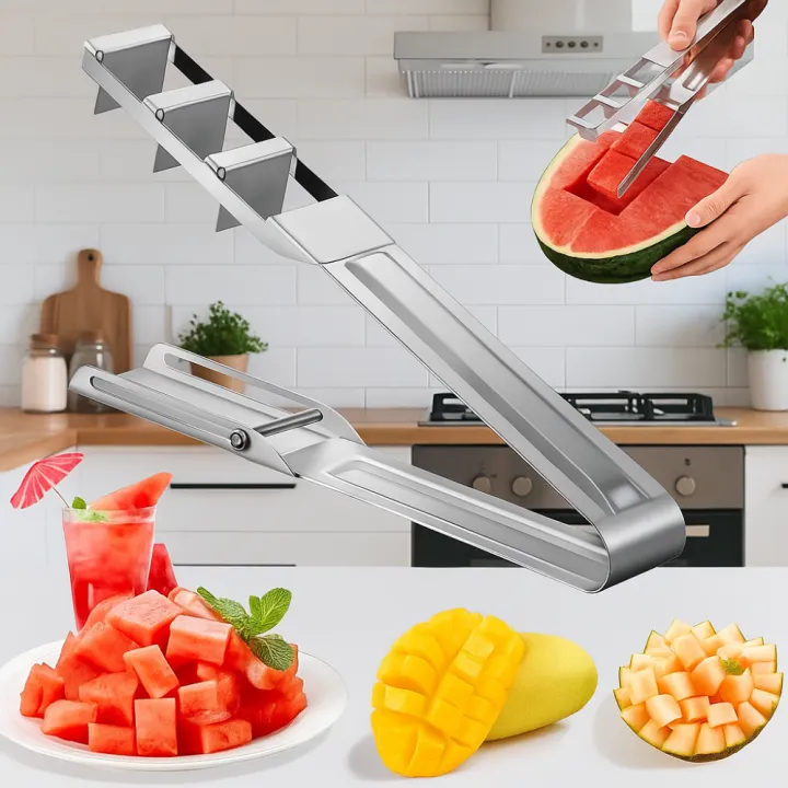 Durable 304 Stainless Steel Watermelon Cube Cutter Rust-proof Labor ...