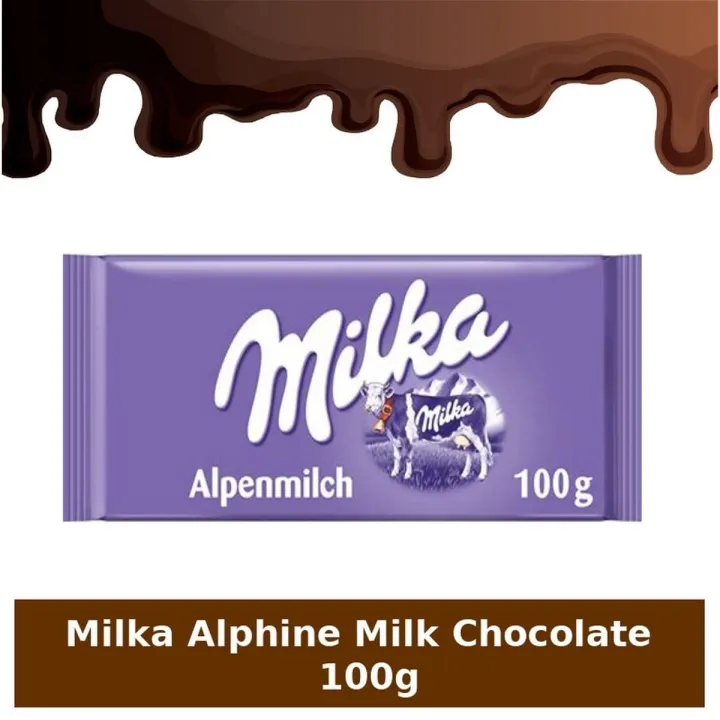 Milka Chocolate with Alphine Milk 100g | Daraz.lk