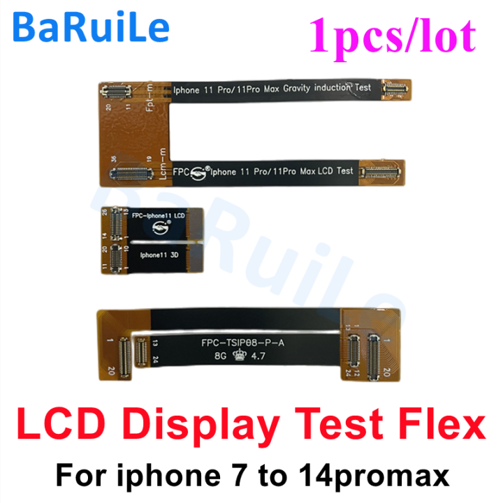 BaRuiLe LCD Display Test Flex Cable For iPhone 11 12 13 14 Pro Max 7 8 ...