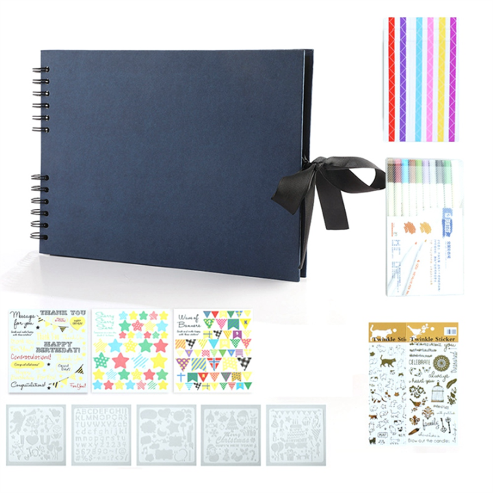 Photo Albums 80 Black Pages Memory Books A4 Craft Paper DIY ...