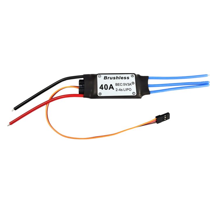OYPFXMI 40A ESC 2-4S Brushless ESC Speed Controller 5V/3A BEC for F450 450mm S500 ZD550 Durable ...