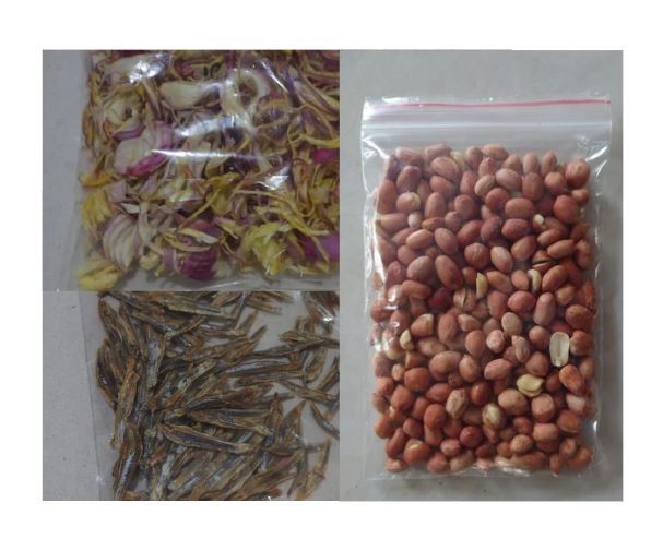 baduma instant-fry (made with 100g of pea nuts, 100g of onion, and 100g ...