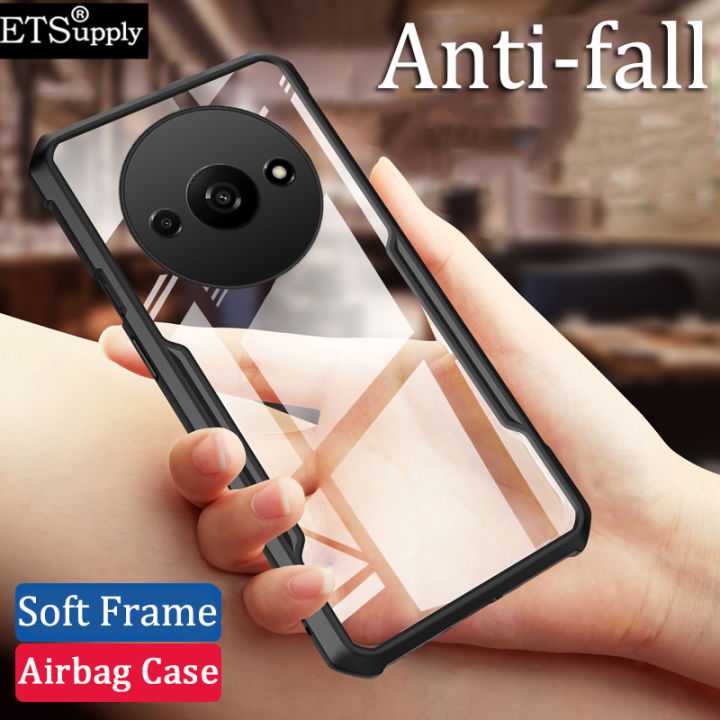 Phone case For Redmi A3 Transparent Clear Air Protector Soft Frame Hard ...