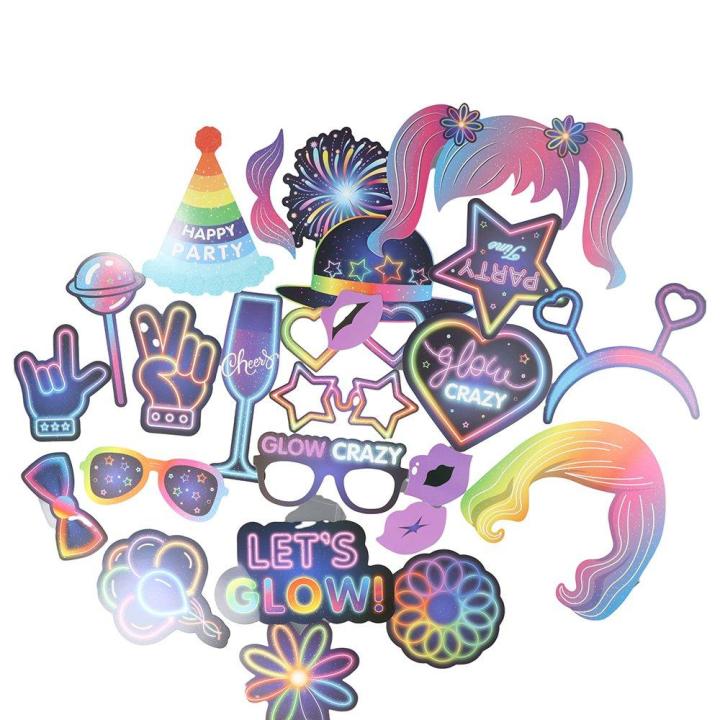 Multi-style Moustache Wedding Gift Funny Glasses Glow Theme Party DIY ...