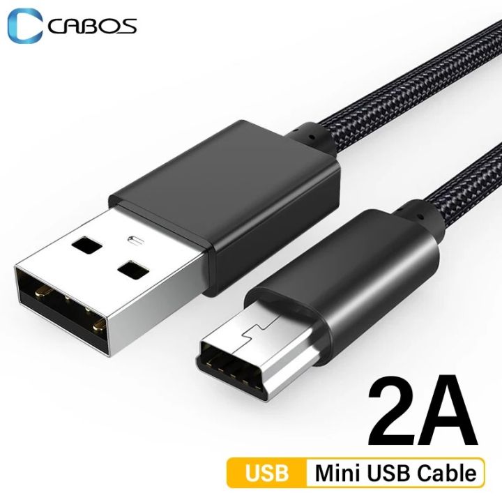 Mini USB Cable Mini USB to USB 2A Fast Data Charger Cable for MP3 MP4 ...