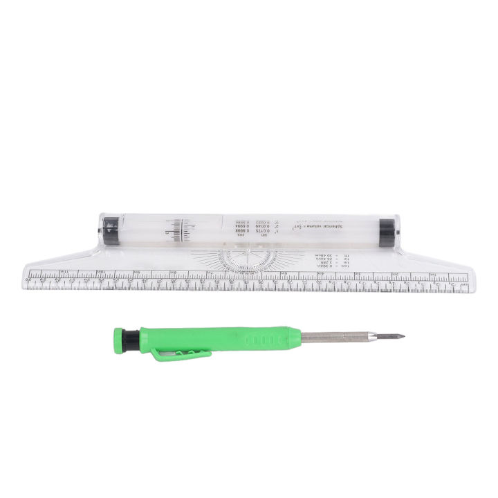 Drawing Roller Ruler Practical Transparent Plastic Clear Scale Parallel ...