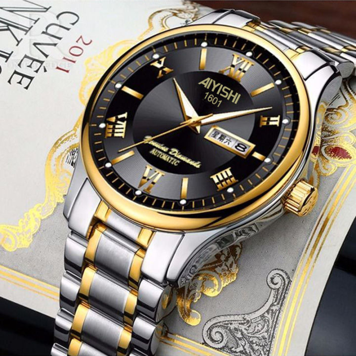 Original Swiss Automatic Mechanical Watch Waterproof Watch Men's ...