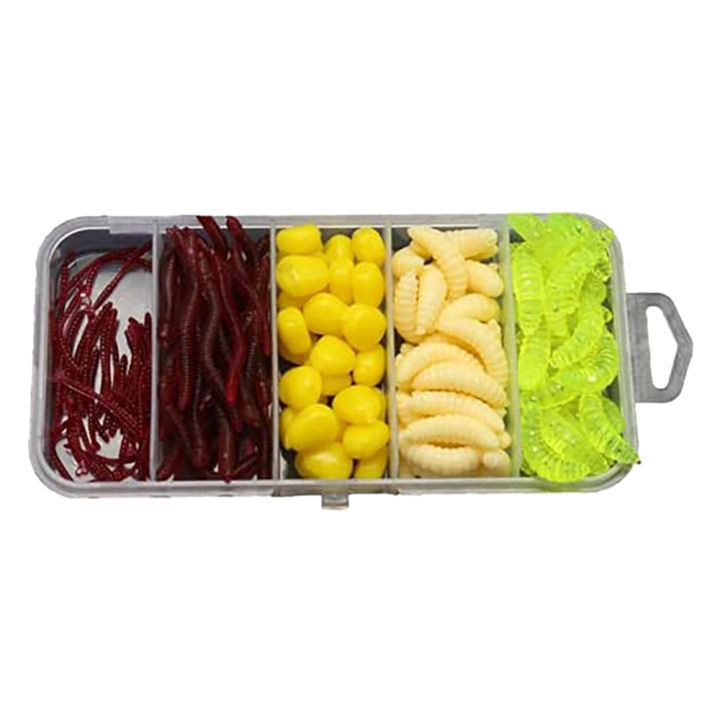 Artificial Bait Set Fresh Water Fishing Bait Soft Plastic Worms Fake ...