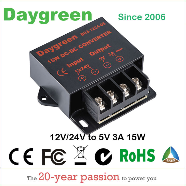 12v 24v To 5v 3a-100a Dc Dc Converter Regulator Car Step Down Reducer ...
