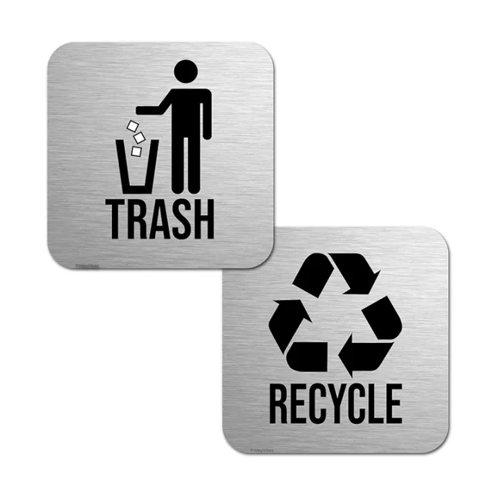 Recycle Stickers for Trash Bins for Trash Can Recycling Stickers for ...