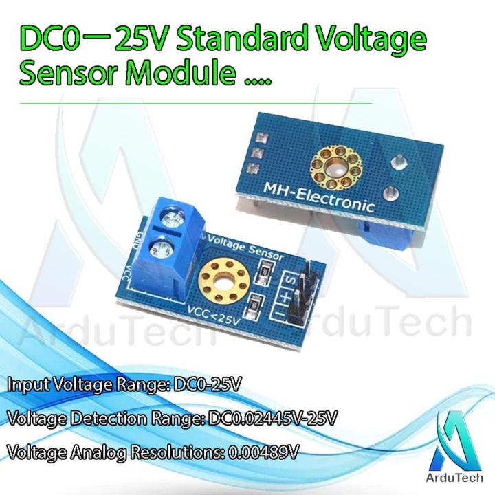 Standard Voltage Sensor Module Dc0－25v Test Electronic Bricks For Robot Arduino Nodemcu Iot