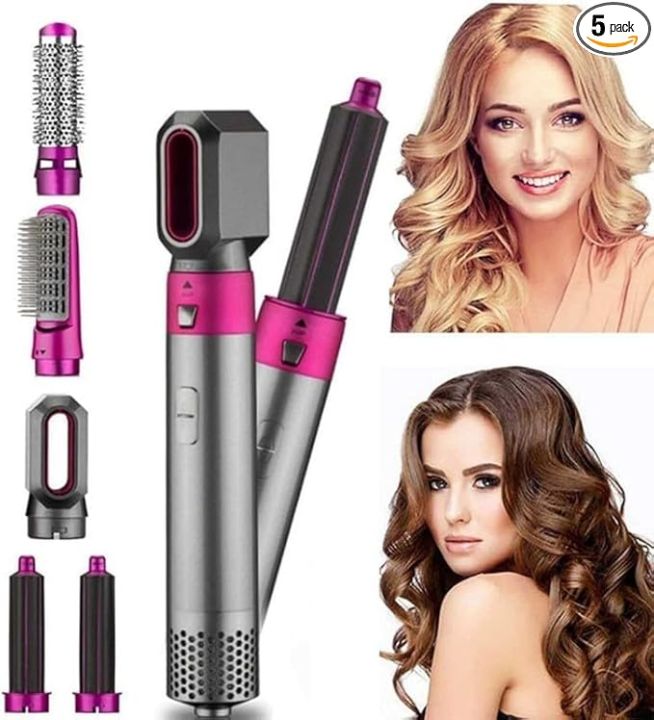 5 in 1 Hot Air Styler hair straightener,Dryer Comb Multifunctional ...