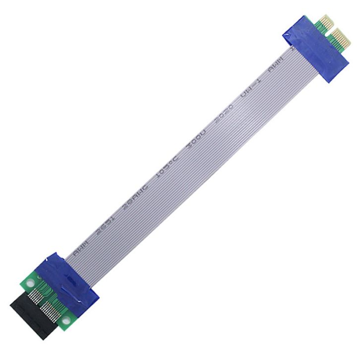 PCI Express Riser Card Extension Cable PCIE 1X to 1X Slot Riser Card ...