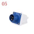 (1)Blue Range AC220V-250V 16 AMP 3 Pin Industrial Site Plug Sockets ...