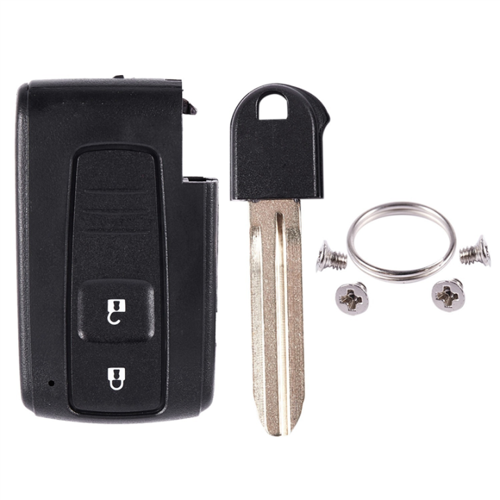 2 BUTTON SMART REMOTE KEY CASE SHELL & BLADE For TOYOTA COROLLA VERSO ...