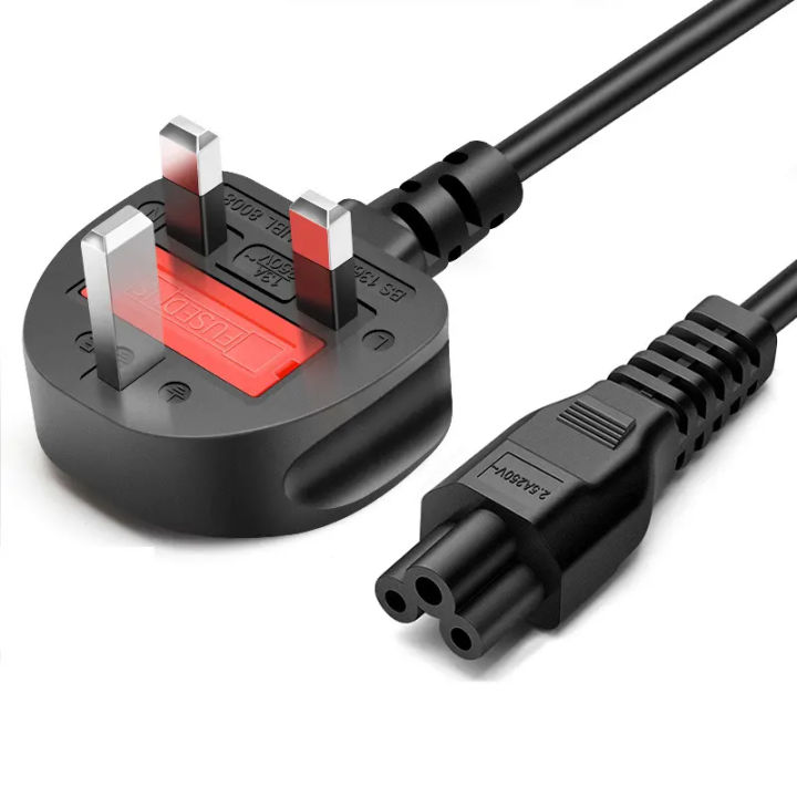 3 Pin AC UK Fused Power Cable AC UK Power Code AC Computer Power Cord ...