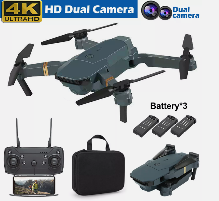 Drone 998 PRO 4K 1080P with RC Quadcopter Camera, Drones with 1 Battery ...
