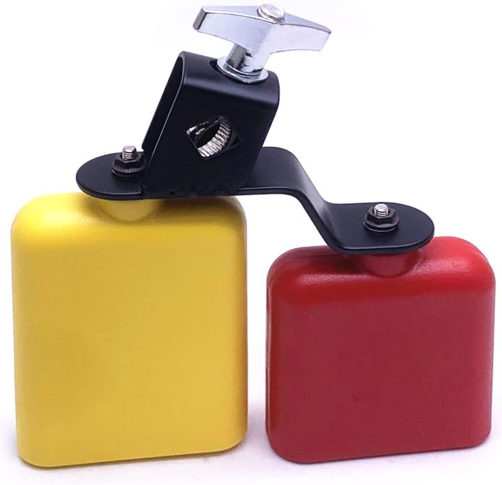 Jam Block Dual mounted bell Musical Percussion Instrument Plastic Latin ...