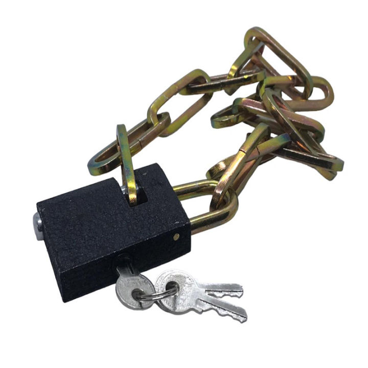 Solid Brass Gate Lock (, Chain & 3 Keys) 2FT/3FT | Daraz.lk