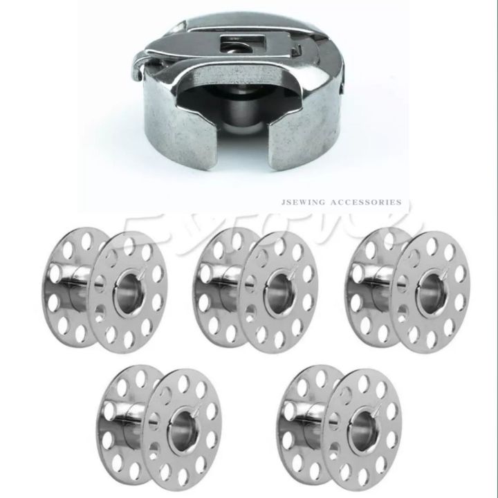 Bobbin Case with 5 bobbins pack for JUKI/ ZOJE/ JACK industrial sewing machine | Daraz.lk