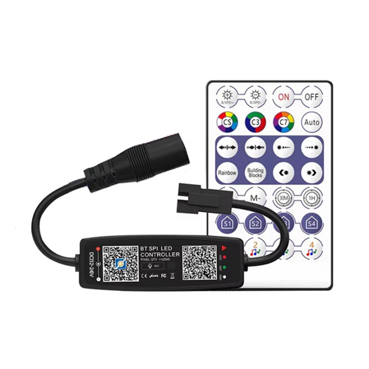 WS2812B Controller Remote Control Bluetooth Music APP Control for Pixel ...